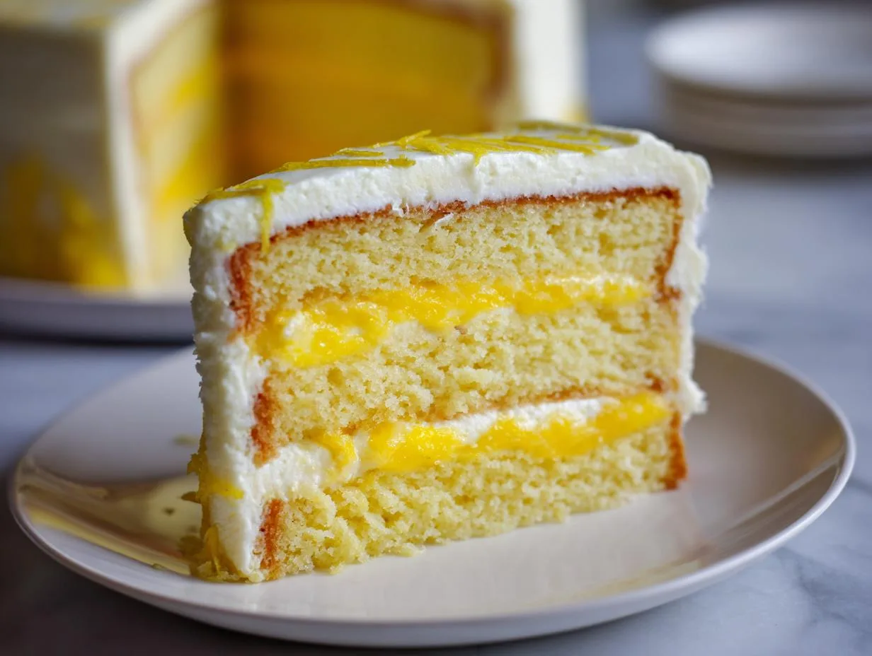 Grandma's 3-Layer Lemon Velvet Cake Melts Hearts - Good Ol’ Recipes