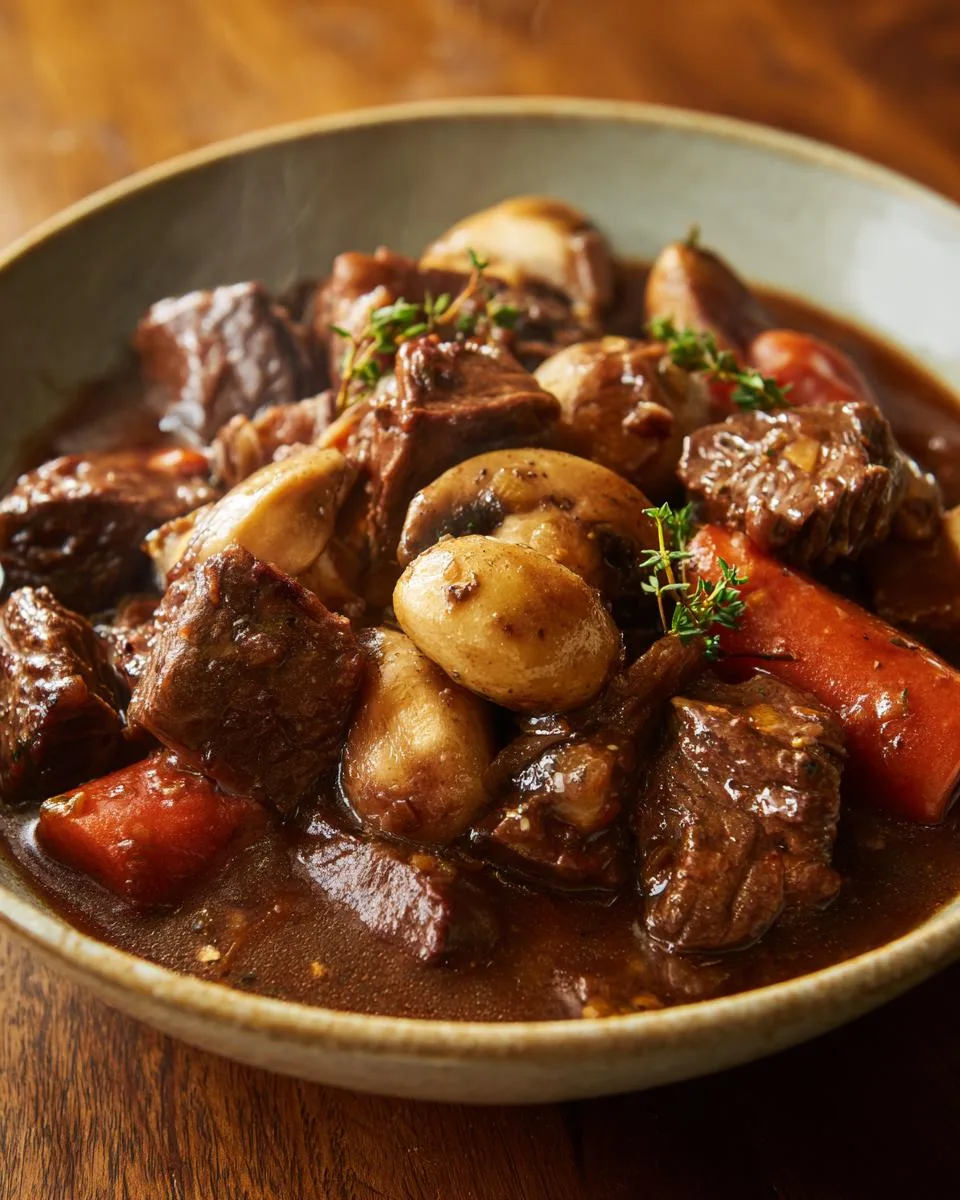 Tagslow Cooker Beef Bourguignon