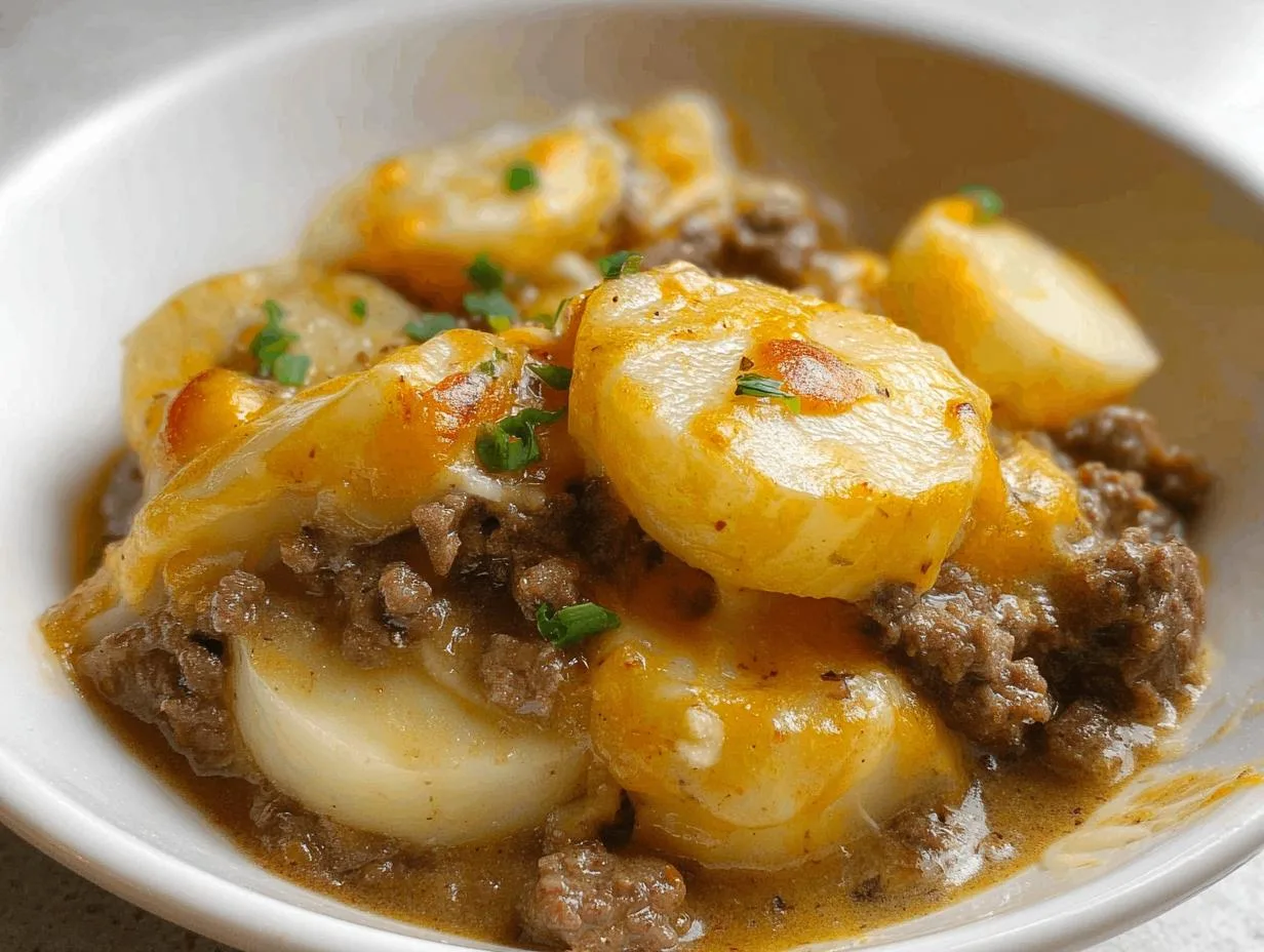 Epic 6-Ingredient Crockpot Hamburger Potato Casserole - Good Ol’ Recipes