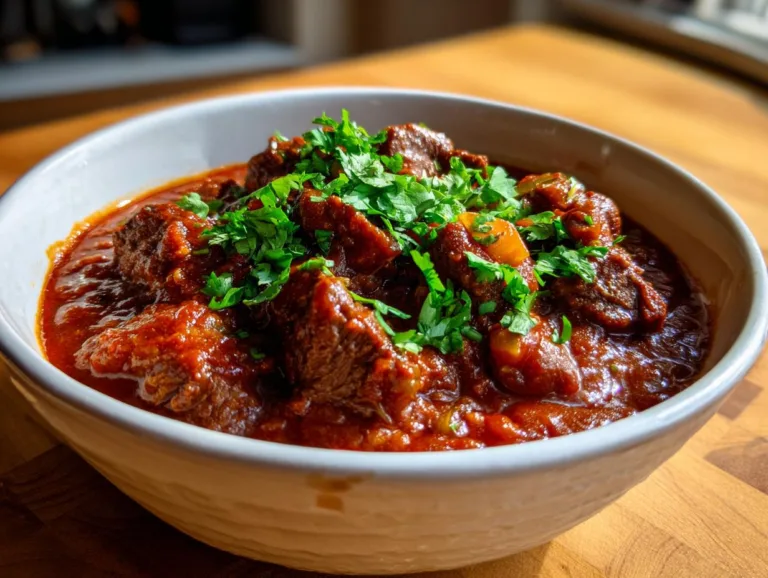 Hearty 3-Ingredient Chunky Steakhouse Beef Chili Recipe - Good Ol’ Recipes