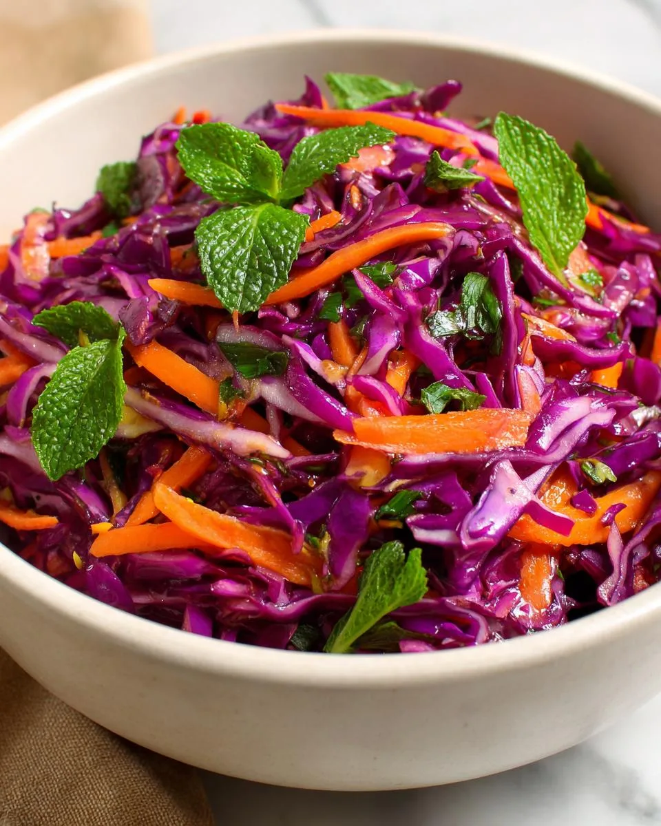 Grandma's Zesty Red Cabbage Salad Ready in 10 Minutes - Good Ol’ Recipes