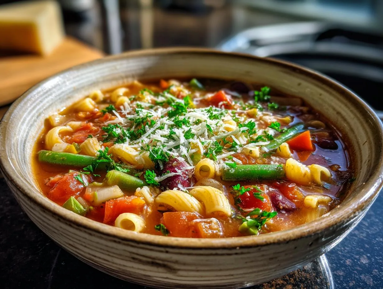 Grandma Jo’s Hearty 30-Minute Veggie Packed Minestrone Soup - Good Ol ...