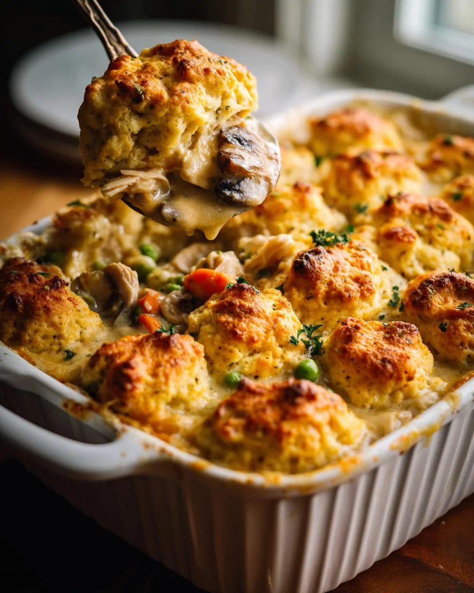 Chicken Cobbler Casserole: Grandma's Comfort Food Magic - Good Ol’ Recipes