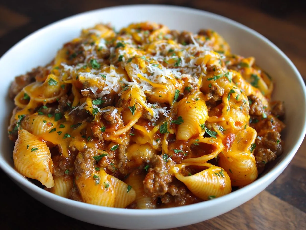 35-Minute Creamy Beef and Shells Your Family Will Devour - Good Ol’ Recipes