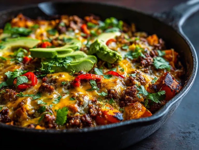 Ground Beef Sweet Potato Skillet - Hearty Comfort Magic - Good Ol’ Recipes